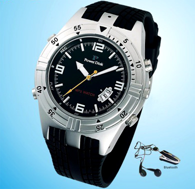 お調子者のGadgetBlog: 腕時計型Bluetooth対応MP3プレーヤー！